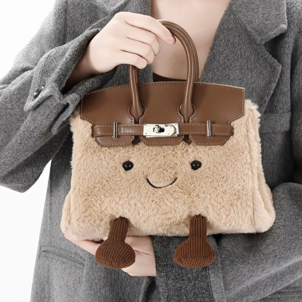 Jellycat Plush Fluffy Birkin Bag – Exaluna