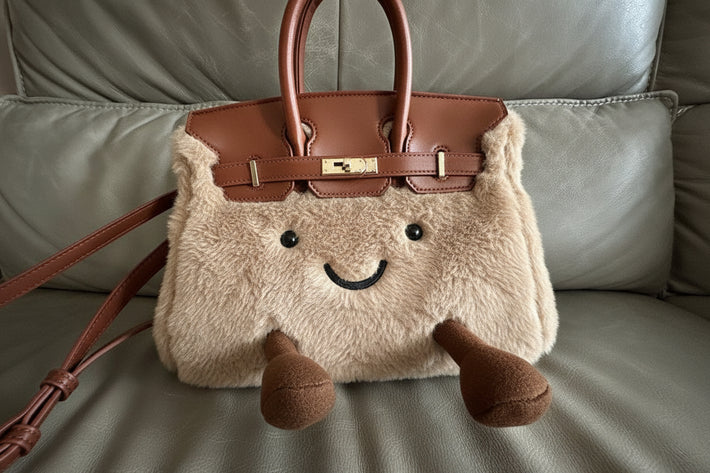 Jellycat Plush Fluffy Birkin Bag – Exaluna